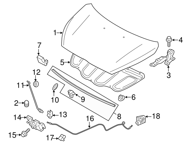 Genuine OEM Release Cable Clip Part# MU481269 Fits 1997-2021 Mitsubishi ...