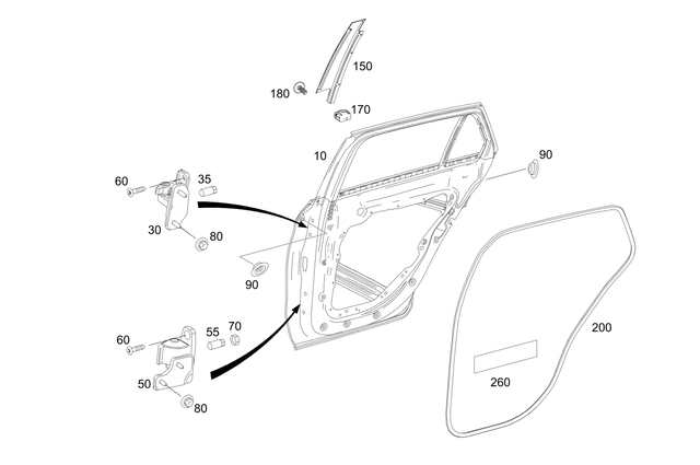 2016-2022 Mercedes-Benz Trim Molding 253-690-03-87 | MB Online Parts