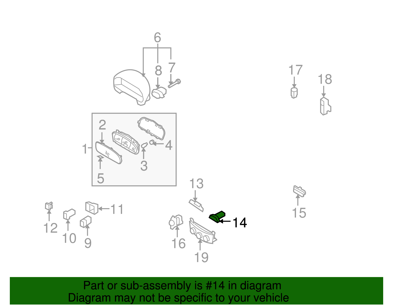 2007-2010 Hyundai Elantra Hazard Switch 93790-2H000-9K | QuirkParts
