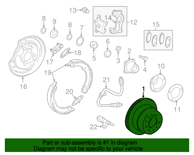 42431-60290 - Disc Brake Rotor (Rear) - 2008-2021 Toyota Land Cruiser ...