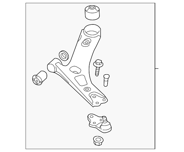 54500-3W102 - Lower Control Arm 2011-2013 Kia Sportage | Kia.Parts Store