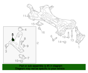 54552-2Y000 - Lower Control Arm Stopper 2012-2013 Kia Sportage | Kia ...