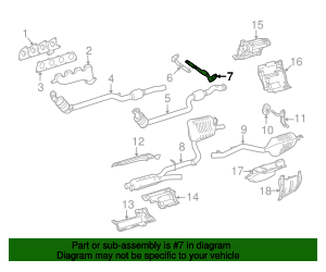 2010-2011 Mercedes-Benz Catalytic Converter Bracket 204-492-34-41 | MB ...