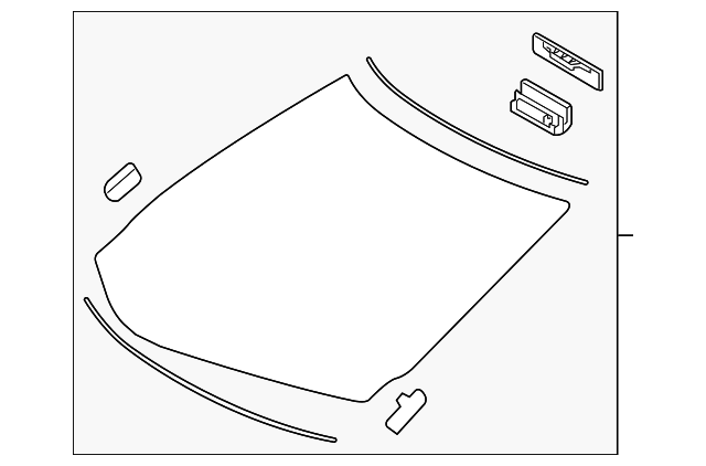 2018-2019 Lexus Windshield 56101-48533 | OEM Vehicle Parts