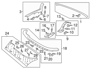 2014-2019 Porsche 911 Side Trim Retainer Clip 999-911-492-40 | OEM ...