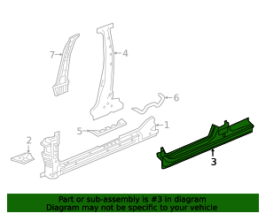 04641-TBA-A01ZZ - Panel, L Side Sill - 2016-2021 Honda | Genuine Honda ...