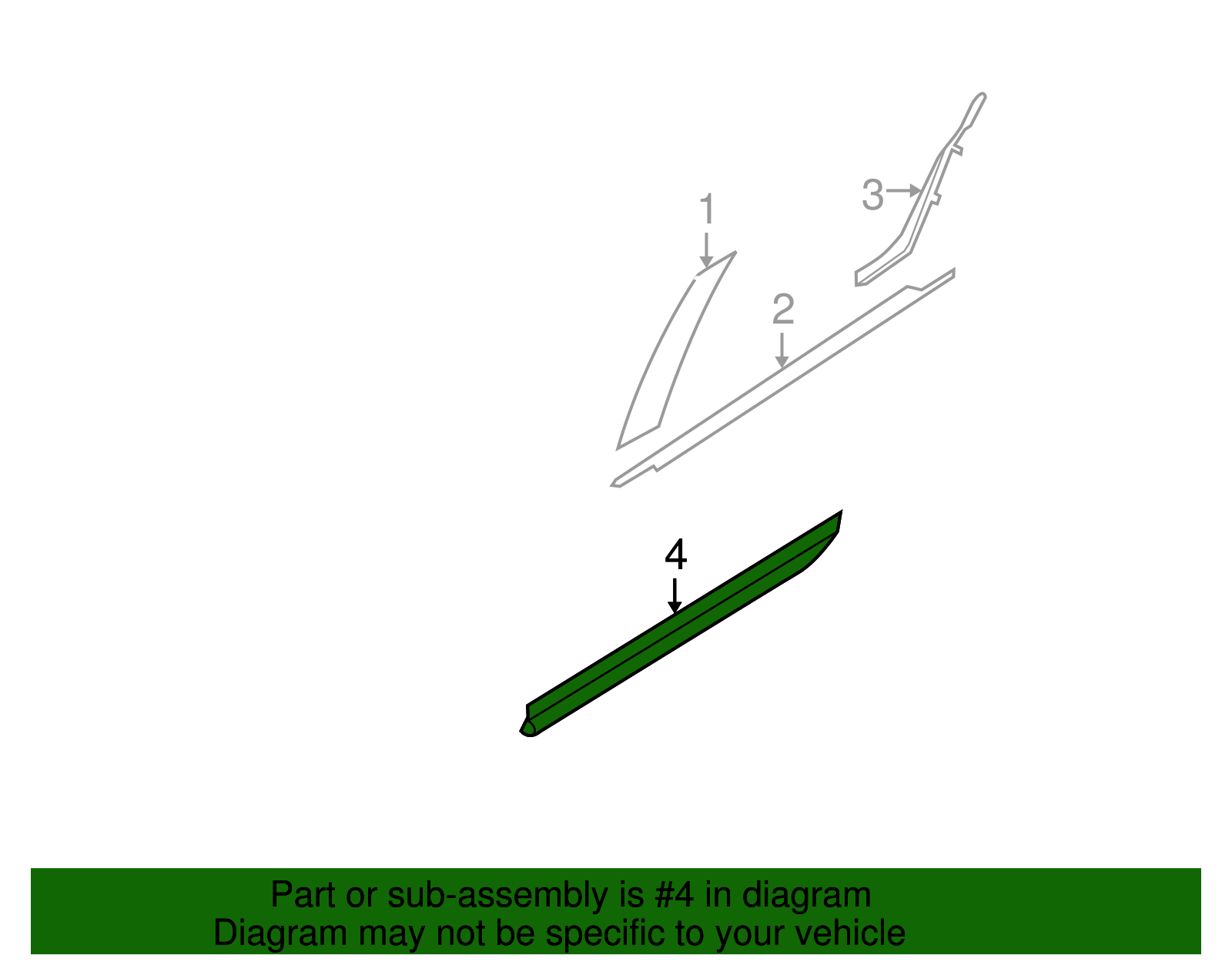 2004-2015 Nissan TITAN Body Side Molding 80870-8S580 | Ziegler Nissan ...