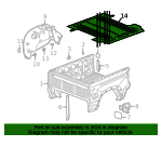 2020-2023 Chevrolet Bed Mat W\\\\/Chevrolet Bow-Tie Logo 84634077 ...