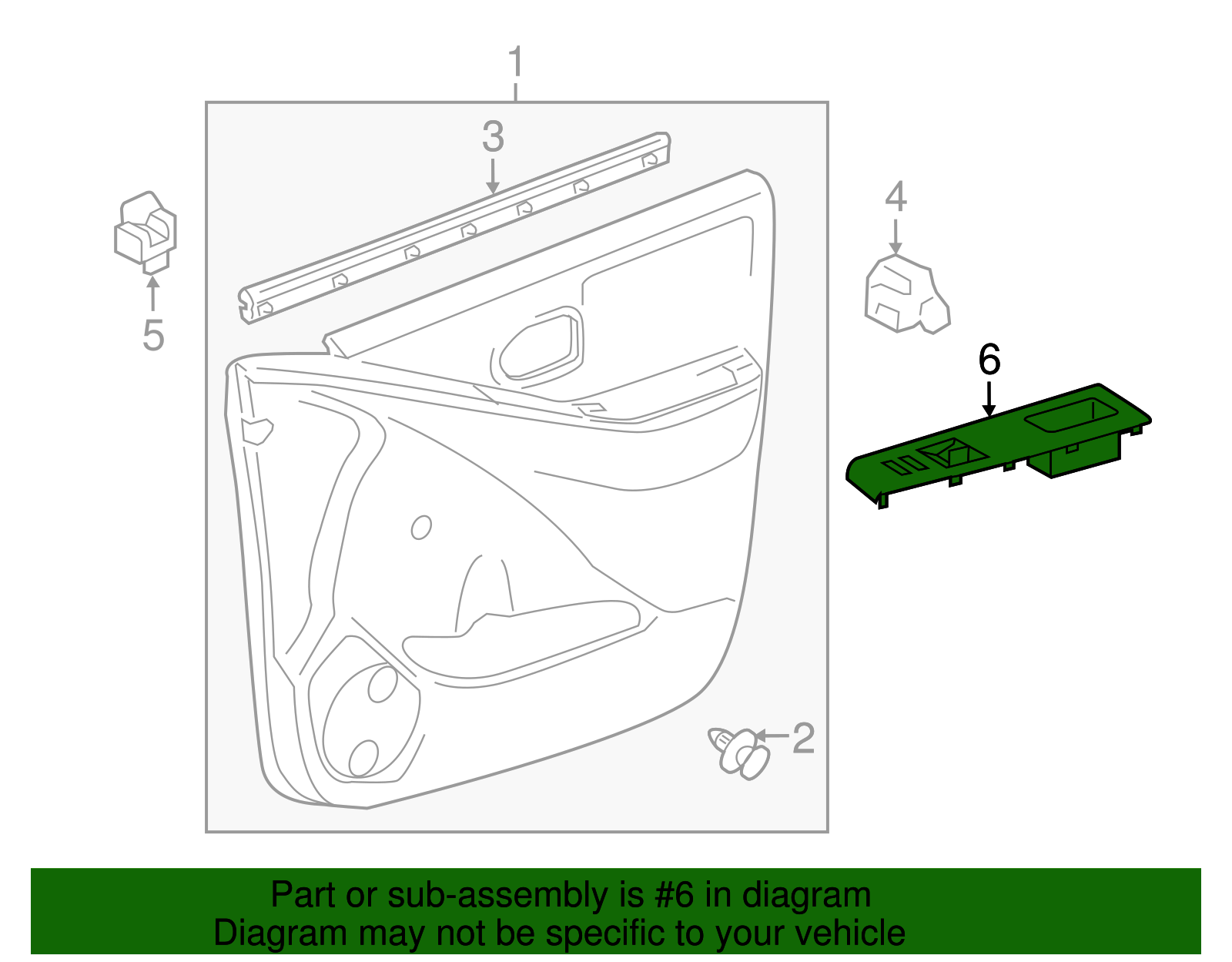 74232-52550-C0 - Switch Panel - 2012-2014 Toyota Yaris | Toyota Parts ...