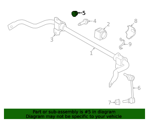 FY112056 - Stabilizer Bar Nut - 2005-2020 Land-Rover | Land Rover Parts Now