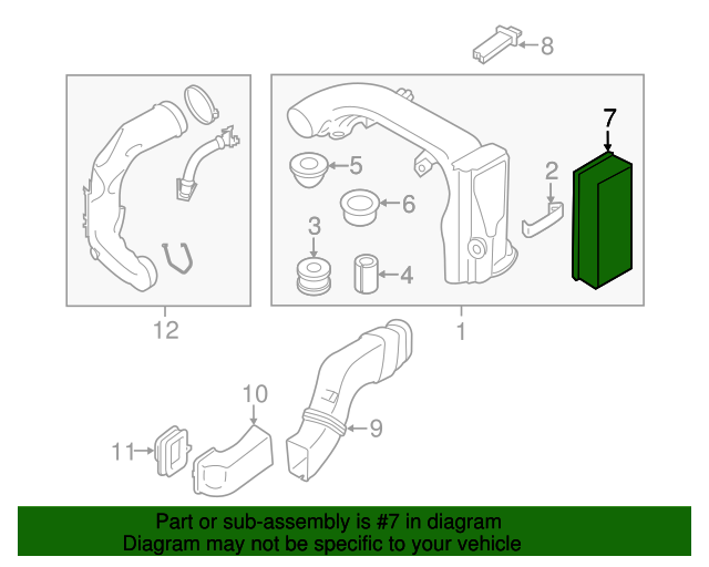 13-71-8-518-111 - Air Filter 2014-2018 BMW | AutoNationParts.com