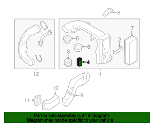 Genuine BMW 13-71-7-604-011 | Air Cleaner Assembly Sleeve | FREE ...