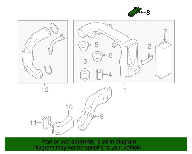 13627804150 - 2014-2018 BMW Mass Air Flow Sensor (13-62-7-804-150 ...