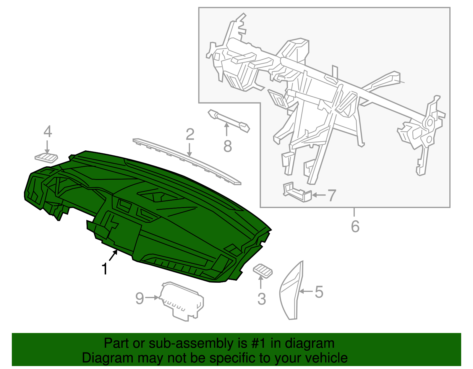 77100-TLB-A00ZA - Dashboard Panel 2019-2020 Honda CR-V | AutoNation Parts