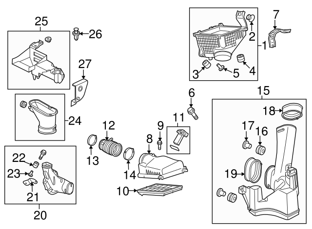 17248-RL8-A00 - Air Inlet Assembly 2010-2014 Acura TSX | AutoNation Parts