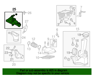 17248-RL8-A00 - Air Inlet Assembly 2010-2014 Acura TSX | AutoNation Parts