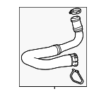 2015-2021 GM Intercooler Inlet Air Hose 94516223 GM | GMPartsDirect.com