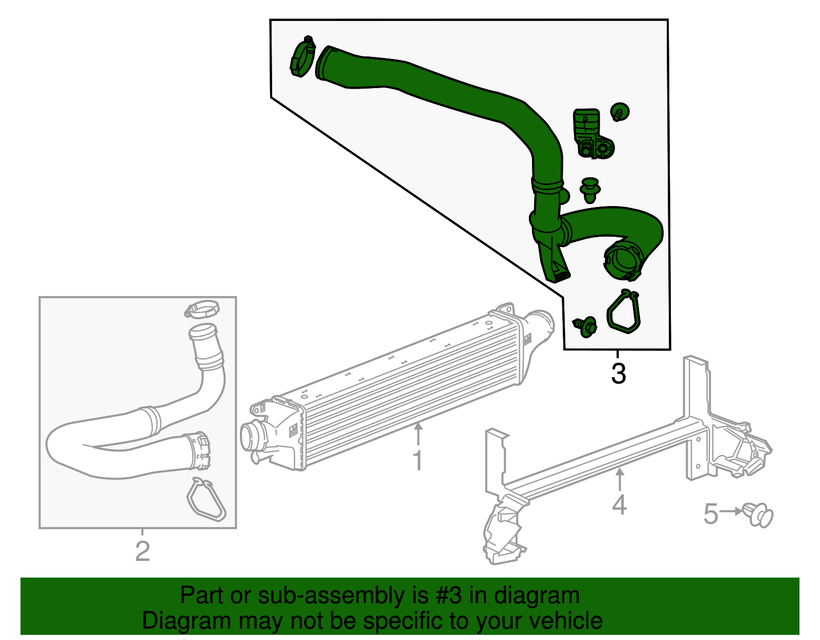 2013-2021 GM Charge Air Cooler Outlet Air Hose 42731155 | OEM Parts Online