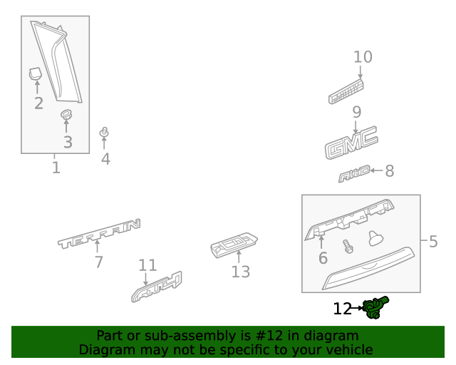 2019-2021 GMC Terrain Rearview Driver Information Camera 85116103 | OEM ...