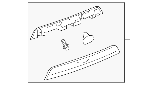 2018-2024 GMC Terrain Exterior Bright Chrome Rear Closure Center ...