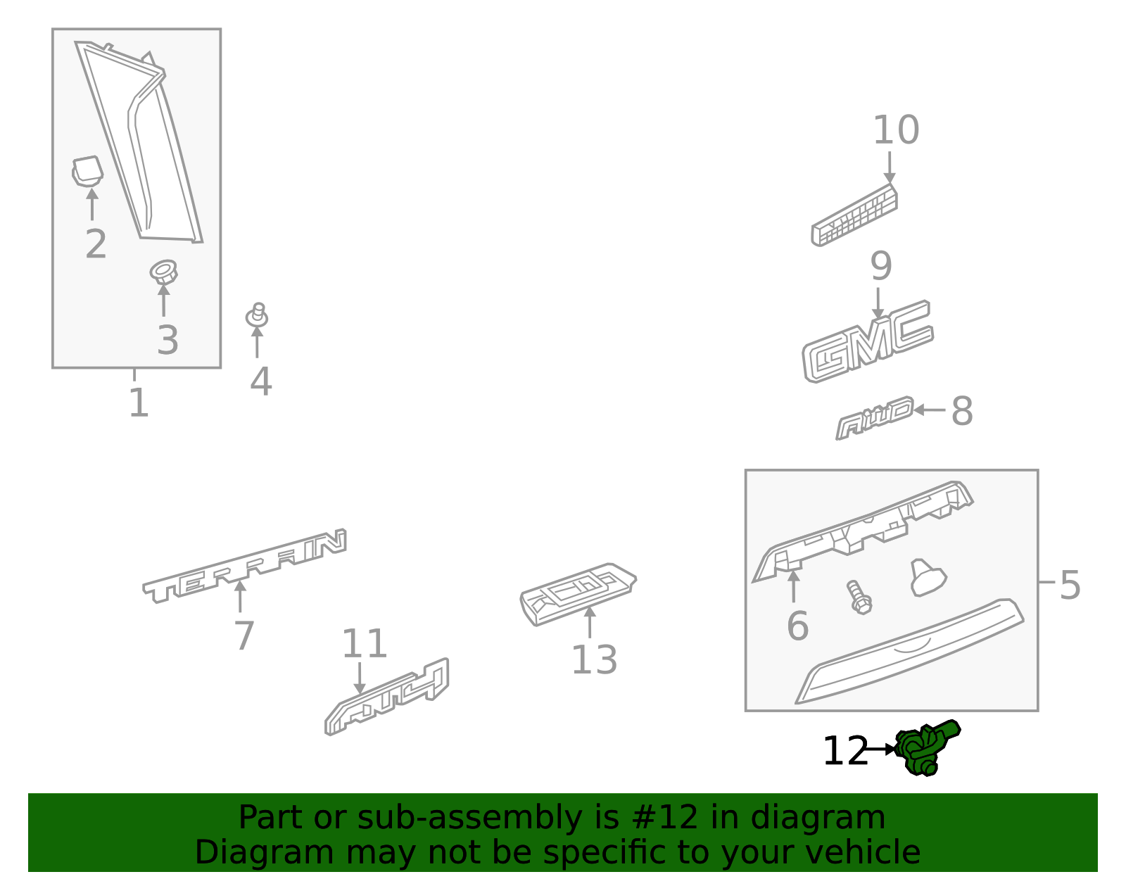 Buy Genuine GM Auto Parts - Camera (Part # 85116103) | GM Parts Store