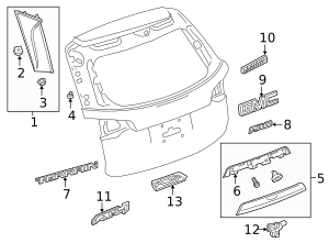 2019-2021 GMC Terrain Rearview Driver Information Camera 85116103 GM ...