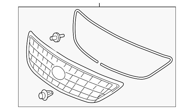 2006-2007 Lexus RX400h Grille 53101-48221 | Express Lexus Parts