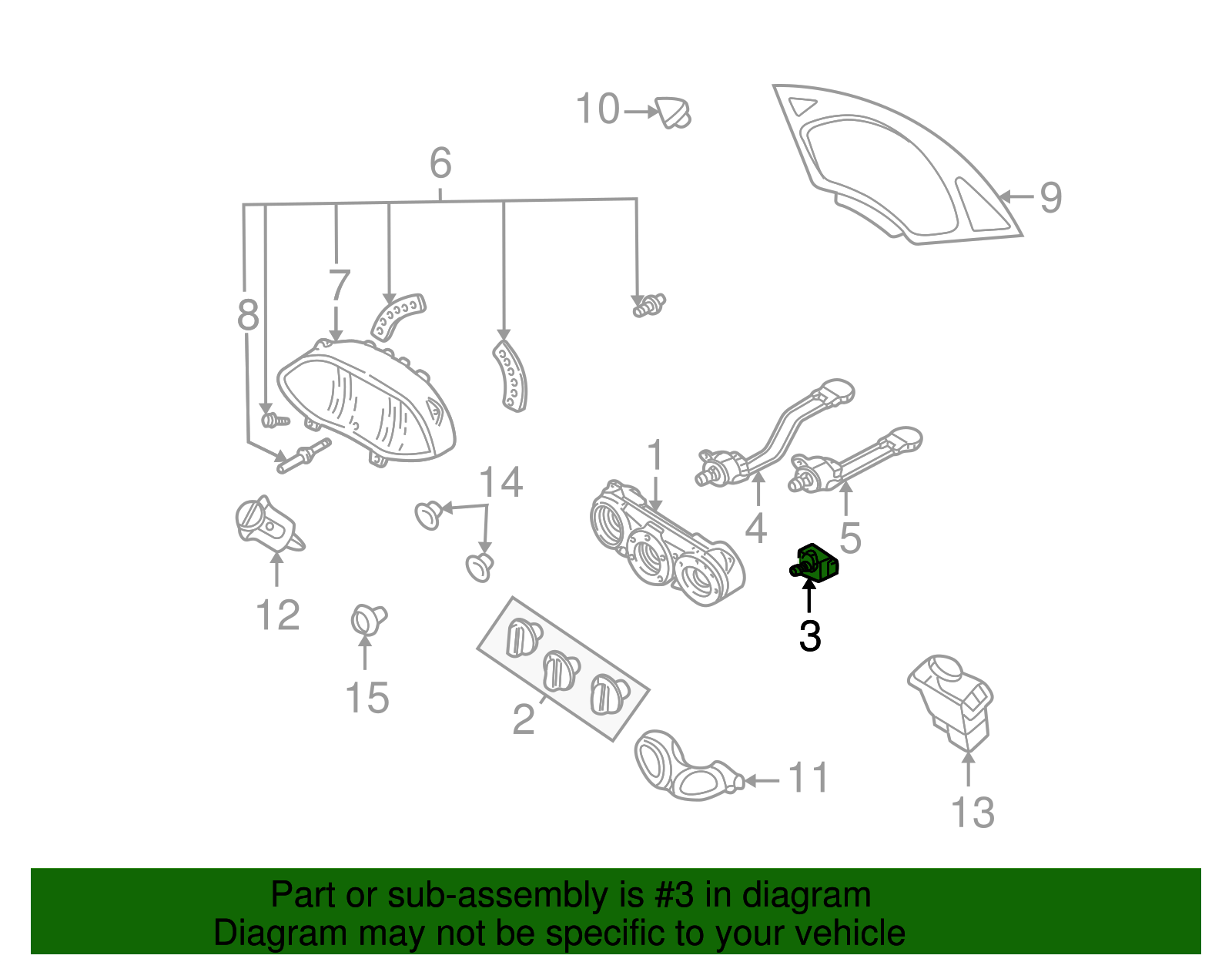 2000-2013 Ford | Blower Motor Switch | YS4Z-18578-AB | Walls' Ford Parts