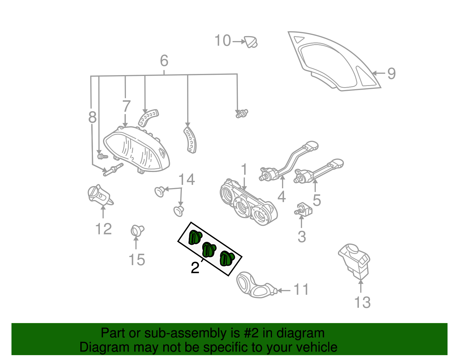 YS4Z-18519-BA - Knob 2000-2013 Ford | Big 3 Auto Parts