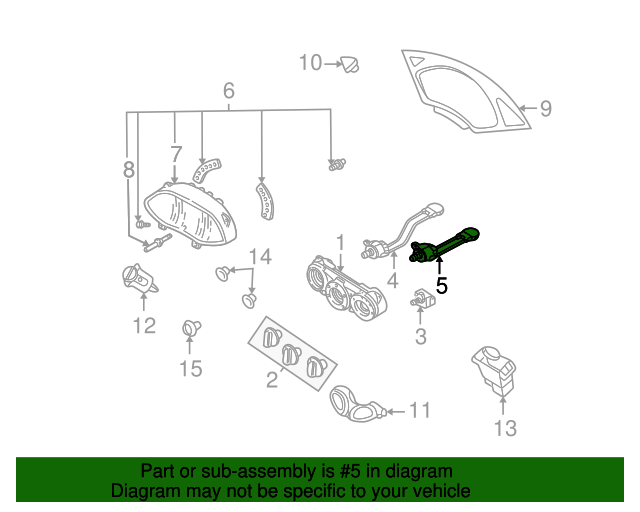 2000-2013 Ford OEM NEW 2000-2013 Ford Focus Dash Mode Selector Switch ...