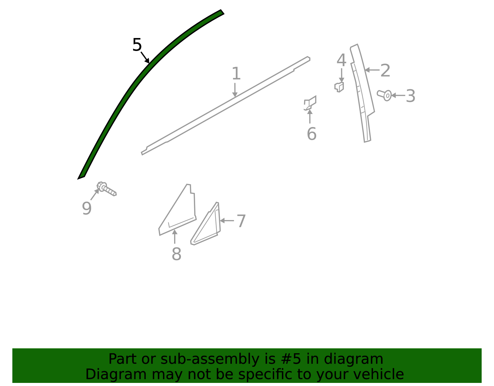 2024-2025 Audi RS6 Avant Trim Molding 4K0-837-643-E-MI7 | OEM Parts Online