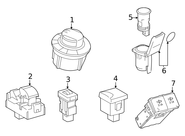 2023-2024 Toyota 4Runner USB Port 85532-60020 | Toyota Parts Center
