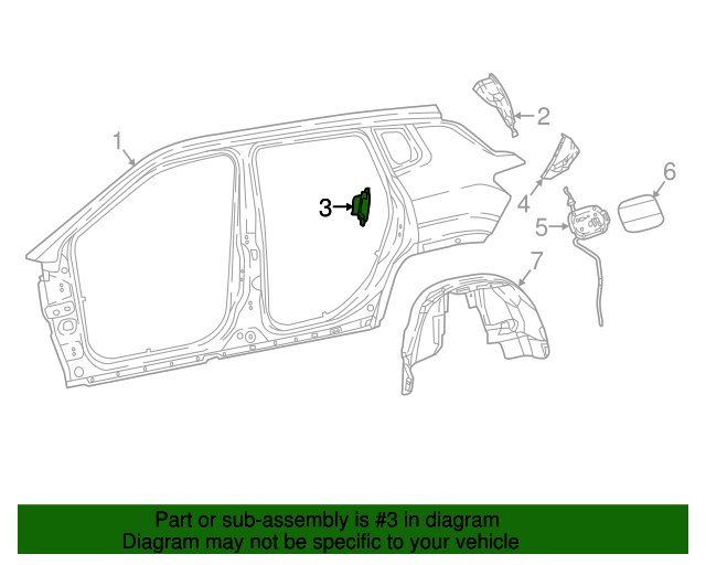 2017-2020 Jeep Compass Tail Lamp Pocket Mount Plate - Passenger Side ...