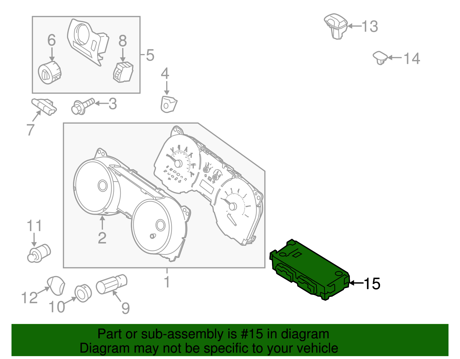 2010-2014 Ford Mustang Motorcraft™ HVAC Temperature Control Panel CCM ...