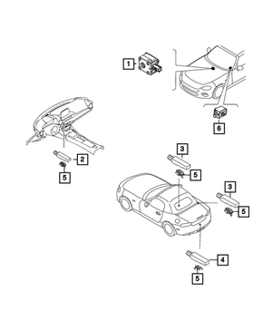 2017-2019 Fiat 124 Spider Hub Receiver 68314456AA | Mopar eStore