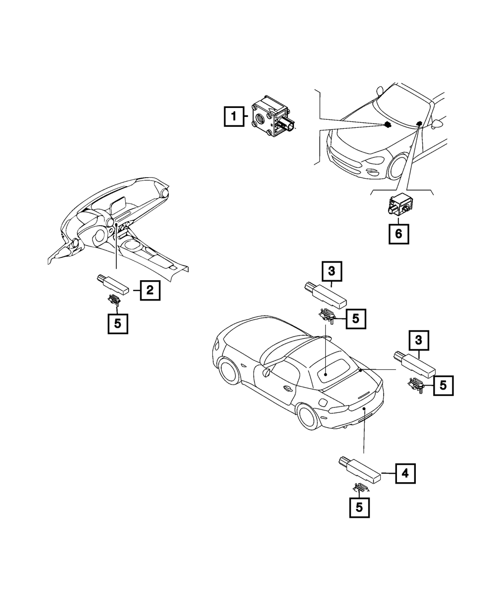 2017-2019 Fiat 124 Spider Hub Receiver 68314456AA | Mopar eStore