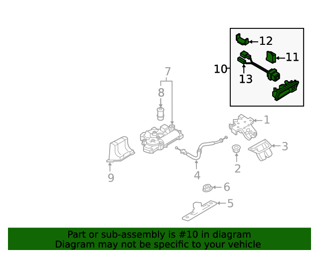 2018-2020 Audi Release Handle 8W8-827-566-D | Audi OEM Parts