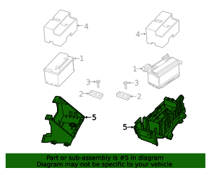 68350659AC - Battery Tray - 2019-2020 Mopar | Mopar Parts Canada
