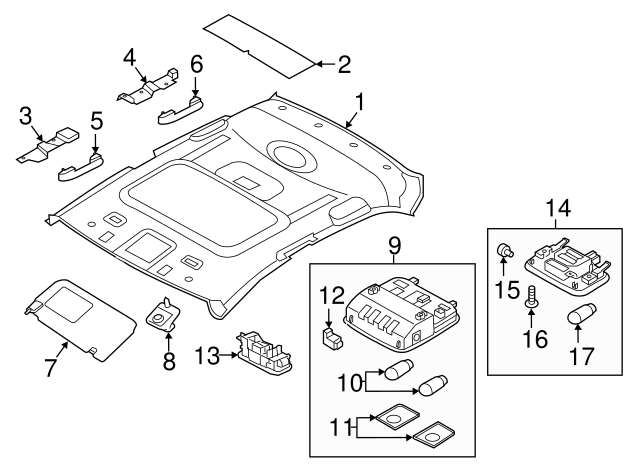 85210-F3370-XUG - Sun Visor 2019-2020 Hyundai Elantra | AutoNation Parts