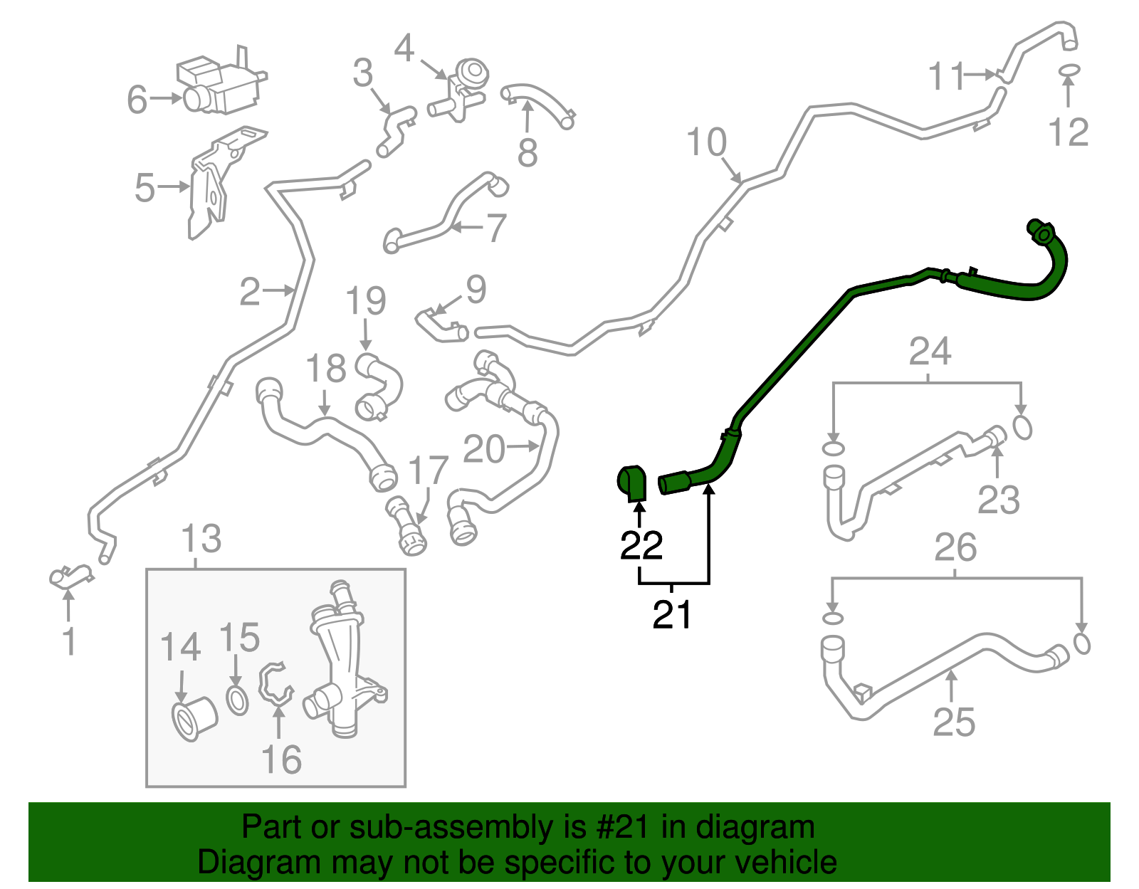 2012-2019 Porsche 911 Vent Tube 9A1-106-550-00 | Sunset Porsche Parts