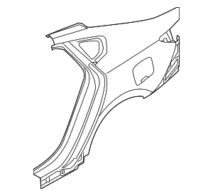 2017-2020 Kia Cadenza Quarter Panel - Driver's Side (LH) 71503-F6C00 ...