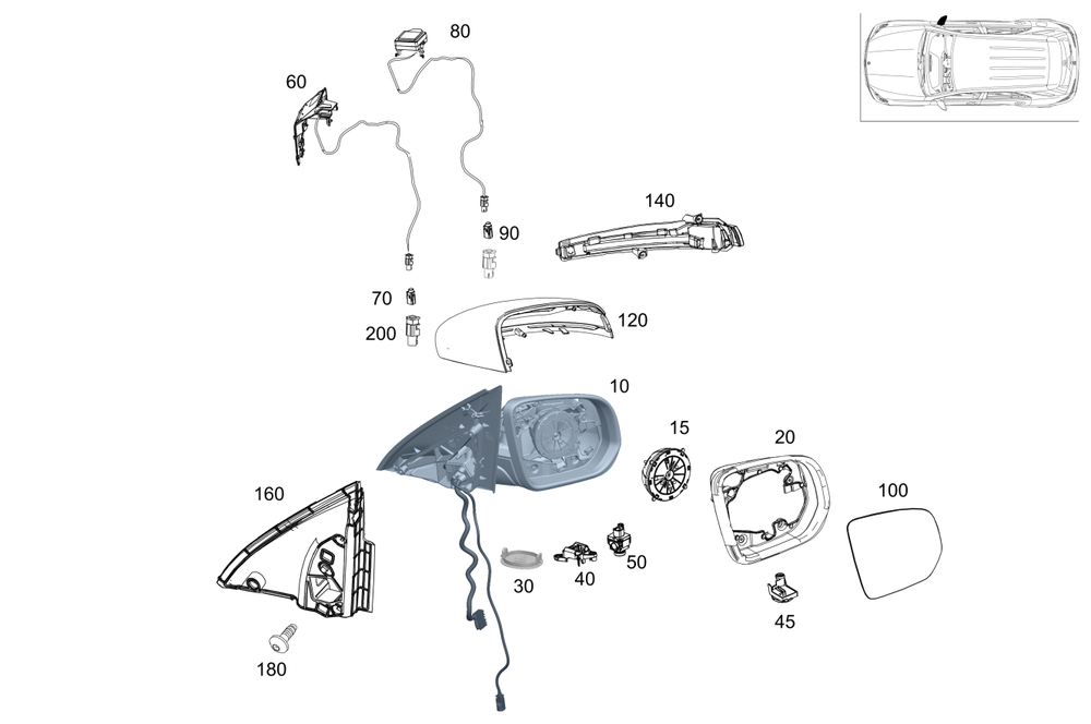 167-820-16-01 - Side Camera Bracket - 2020-2021 Mercedes-Benz | Buy ...