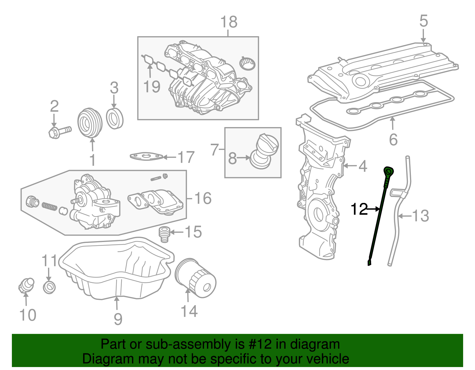 2008-2015 Toyota Engine Oil Dipstick 15301-28031 | OEM Parts Online