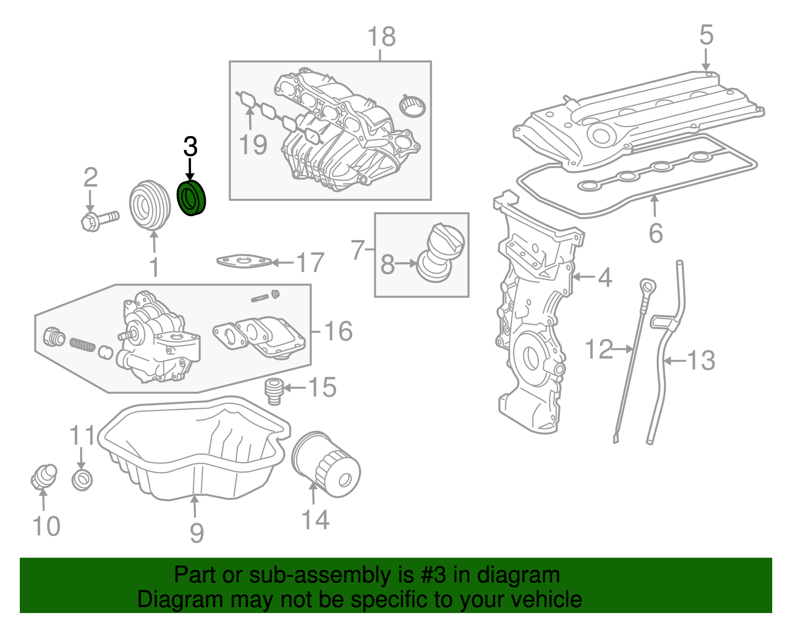 90311-38098 - Crankshaft Seal 2013-2015 Toyota | Longo Toyota Parts