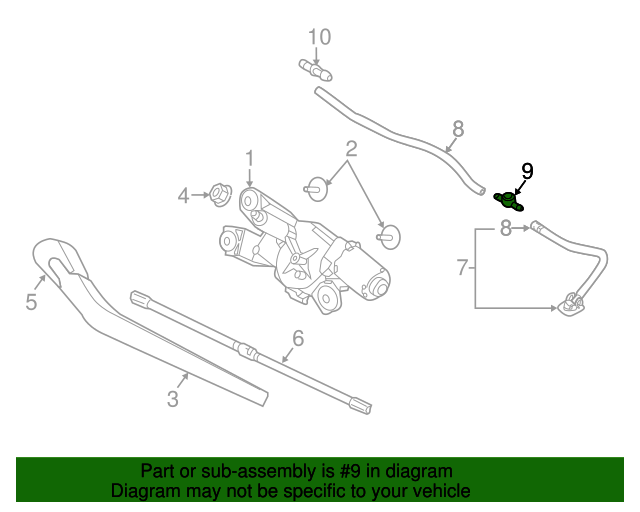 2017-2020 Volvo Washer Hose Valve 31490086 | TascaParts.com
