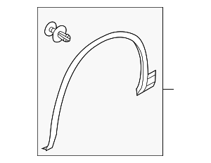 2011-2017 Volkswagen Touareg Wheel Opening Molding 7P6-853-717-F-GRU | VW Direct Auto Parts