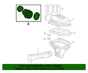 2015-2018 Dodge Air Duct 5038817AA | TascaParts.com