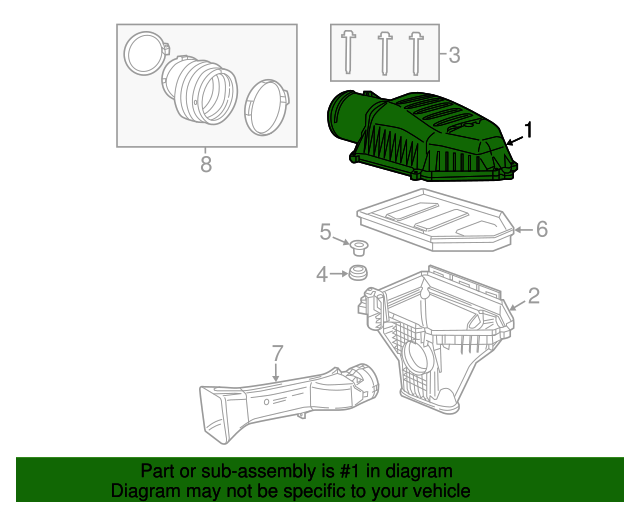 2015-2018 Dodge Filter Housing 68472544AA | TascaParts.com