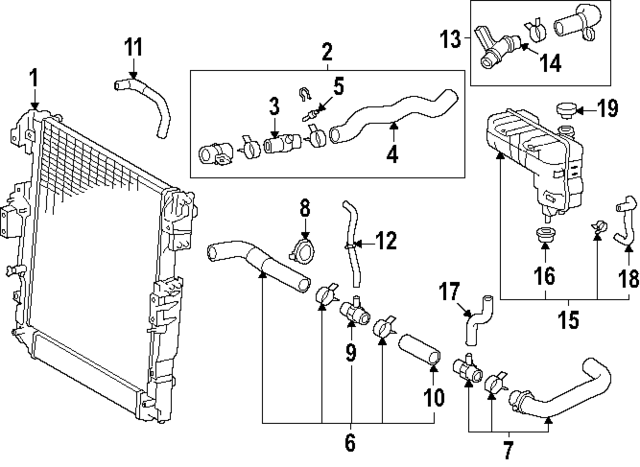 16058-25040 Lower Hose - Toyota | Mike Calvert Toyota Parts