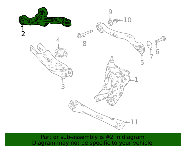 2022-2024 Acura MDX Upper Control Arm 52520-TYA-A03 | OEM Parts Online